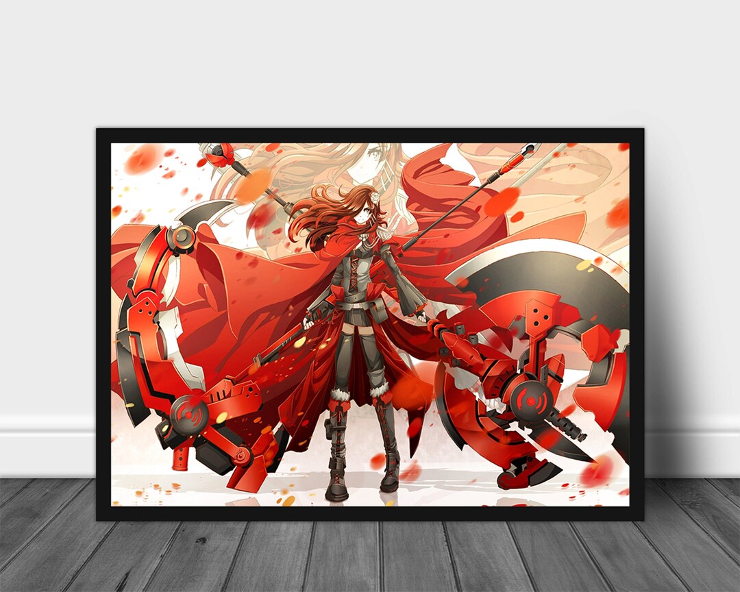 RWBY Ruby Rose Poster Art, RWBY Poster Print, RWBY Poster Wall Art ...