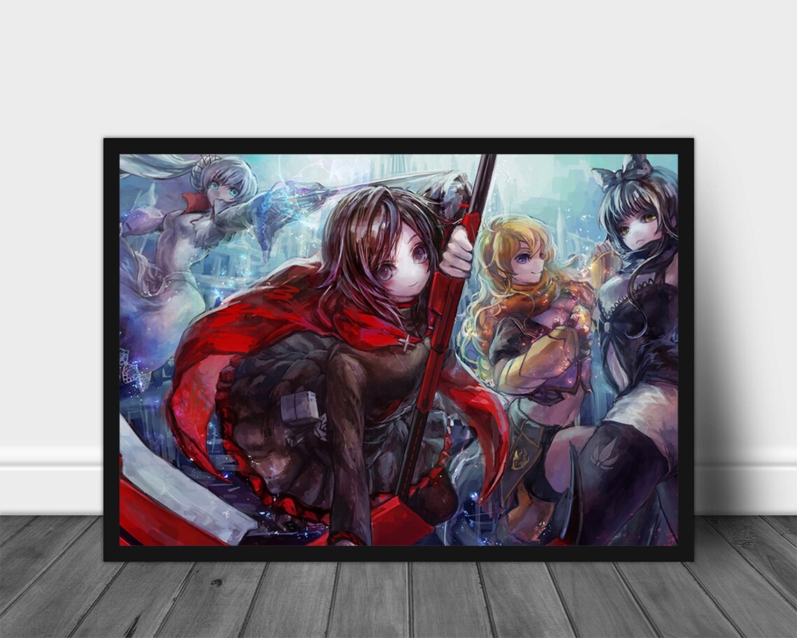 RWBY Ruby Rose Poster Art, RWBY Poster Print, RWBY Poster Wall Art ...