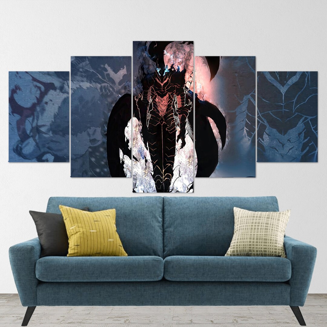 Solo Leveling Arise Igris, 5 Piece Canvas Wall Art, Solo Leveling ...