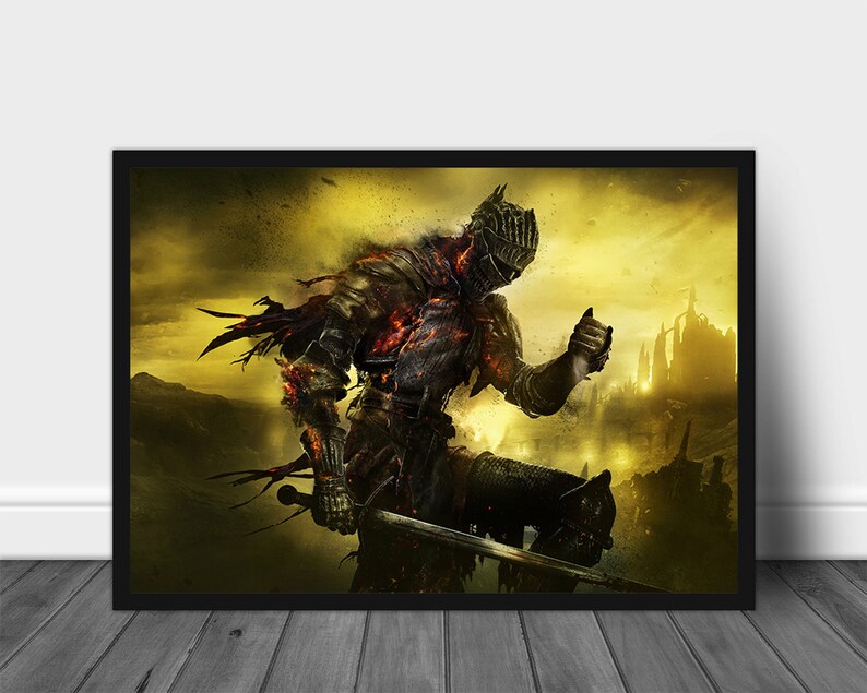 Dark Souls Poster Soul Of Cinder Dark Souls Print Dark Souls T