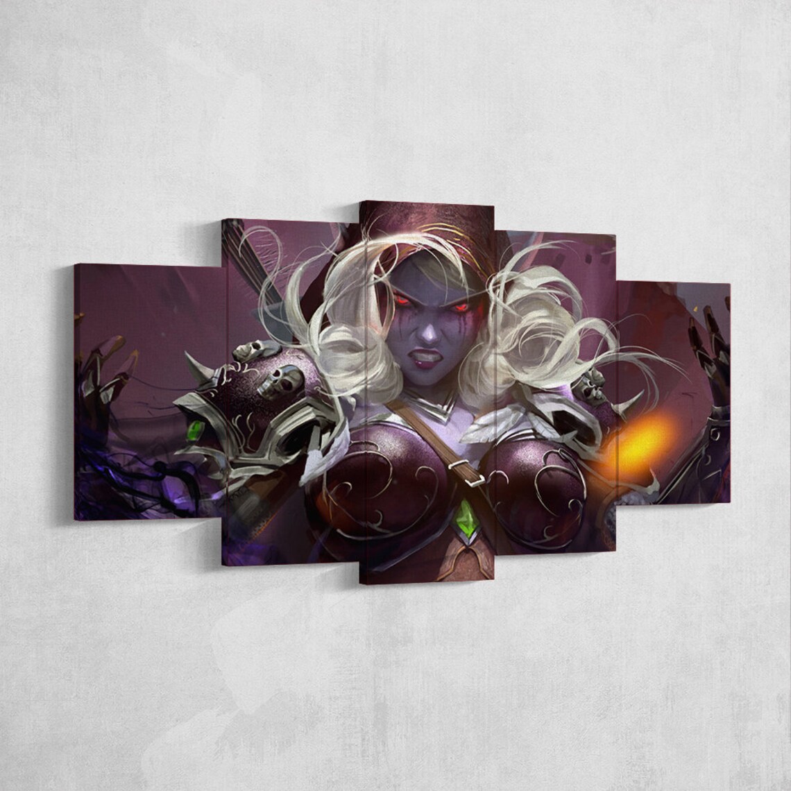 Sylvanas Windrunner, WOW, World of Warcraft, Canvas Wall Art, Warcraft ...
