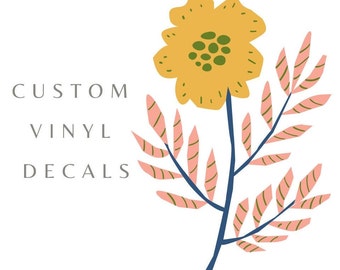 Custom Vinyl Decals - Etsy