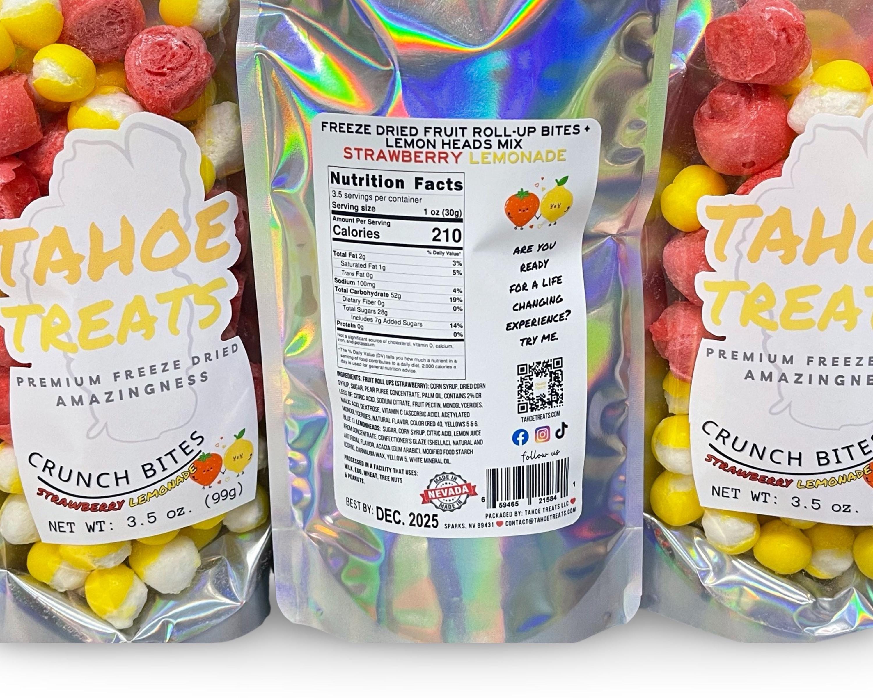 Freeze Dried Strawberry Crunch Bites & Lemon Buds - Lemon Sour Candy ...