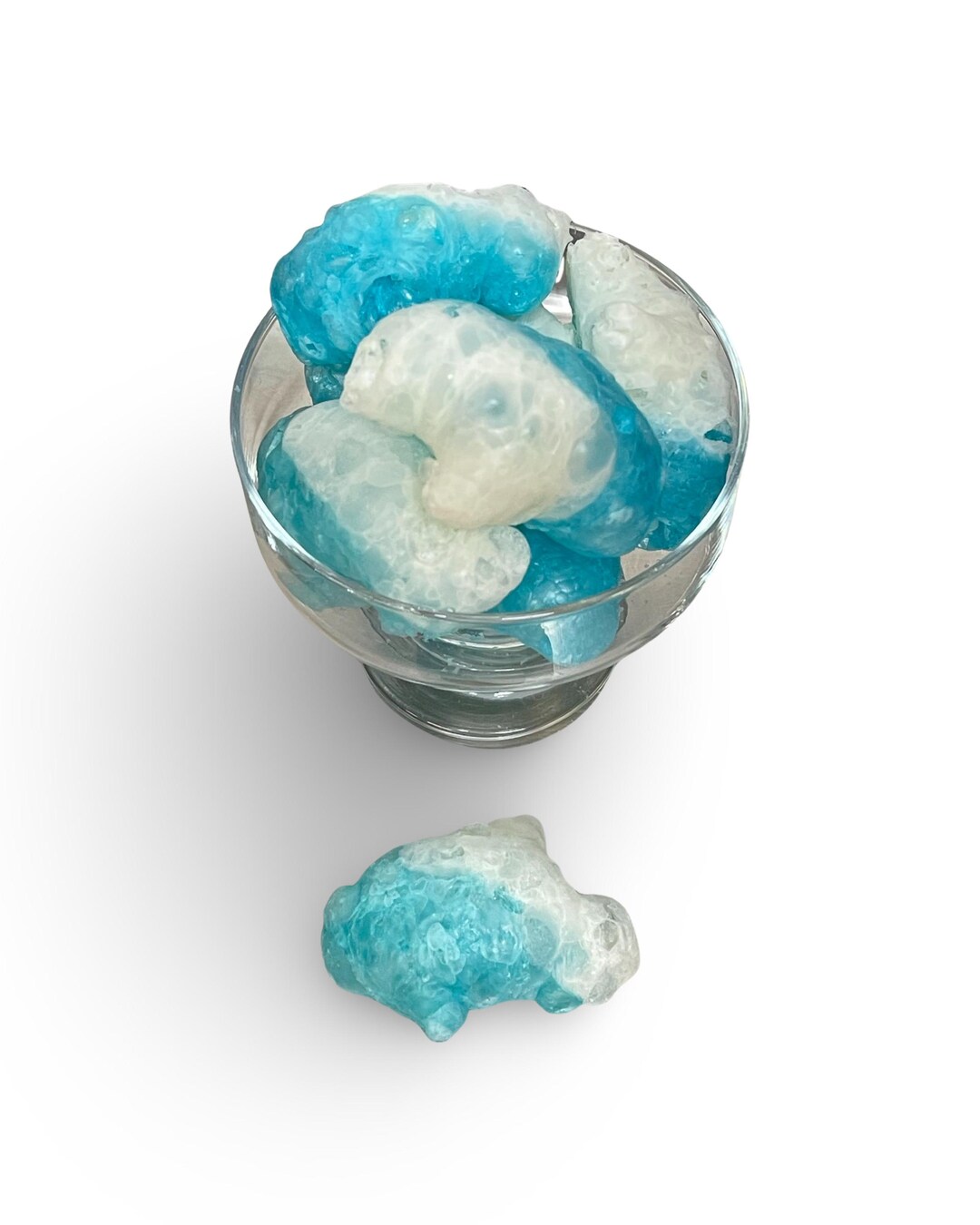 Freeze Dried Gummy Sharks - Blue Sharks - Homemade Crunchy Candy - Etsy