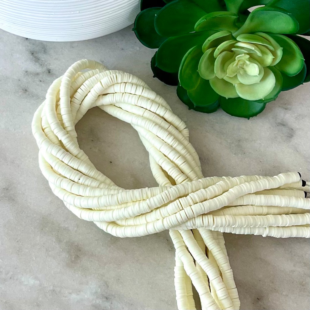 FINAL SALE*** 2 Strands - 6mm ~ 6.5mm Vanilla Butter Cream off White ...