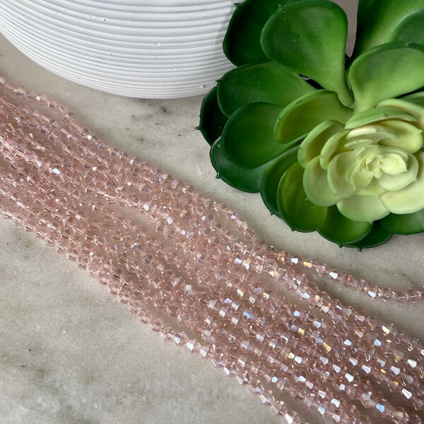 Pink Crystal Beads - Etsy