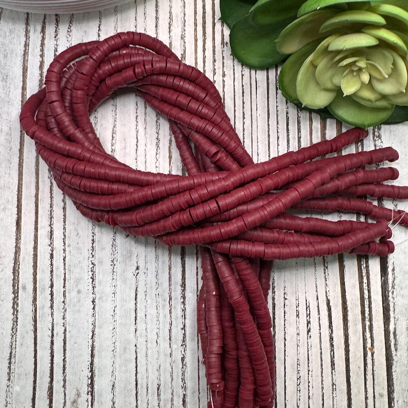 Beaded Bracelet Maroon - Etsy