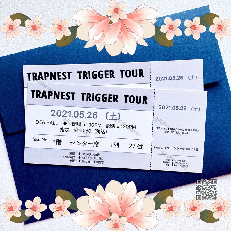 NANA Anime Black Stones & Trapnest Concert Tickets - Etsy NANA Anime Black Stones & Trapnest Concert Tickets - Etsy
