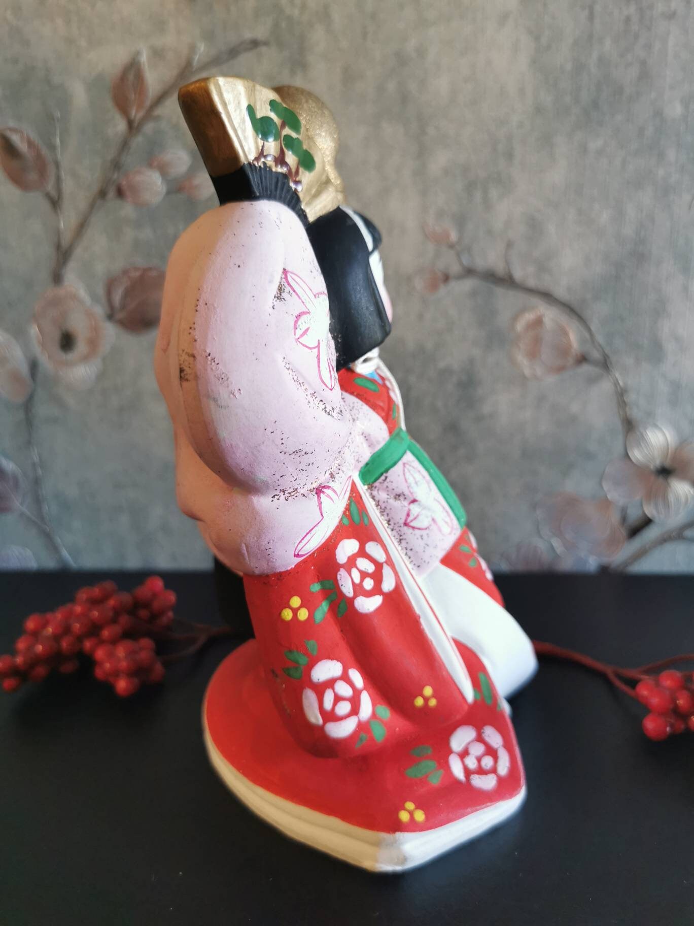 Japanese Dancer Figurine Tokoname Ware Doll From Aichi / - Etsy