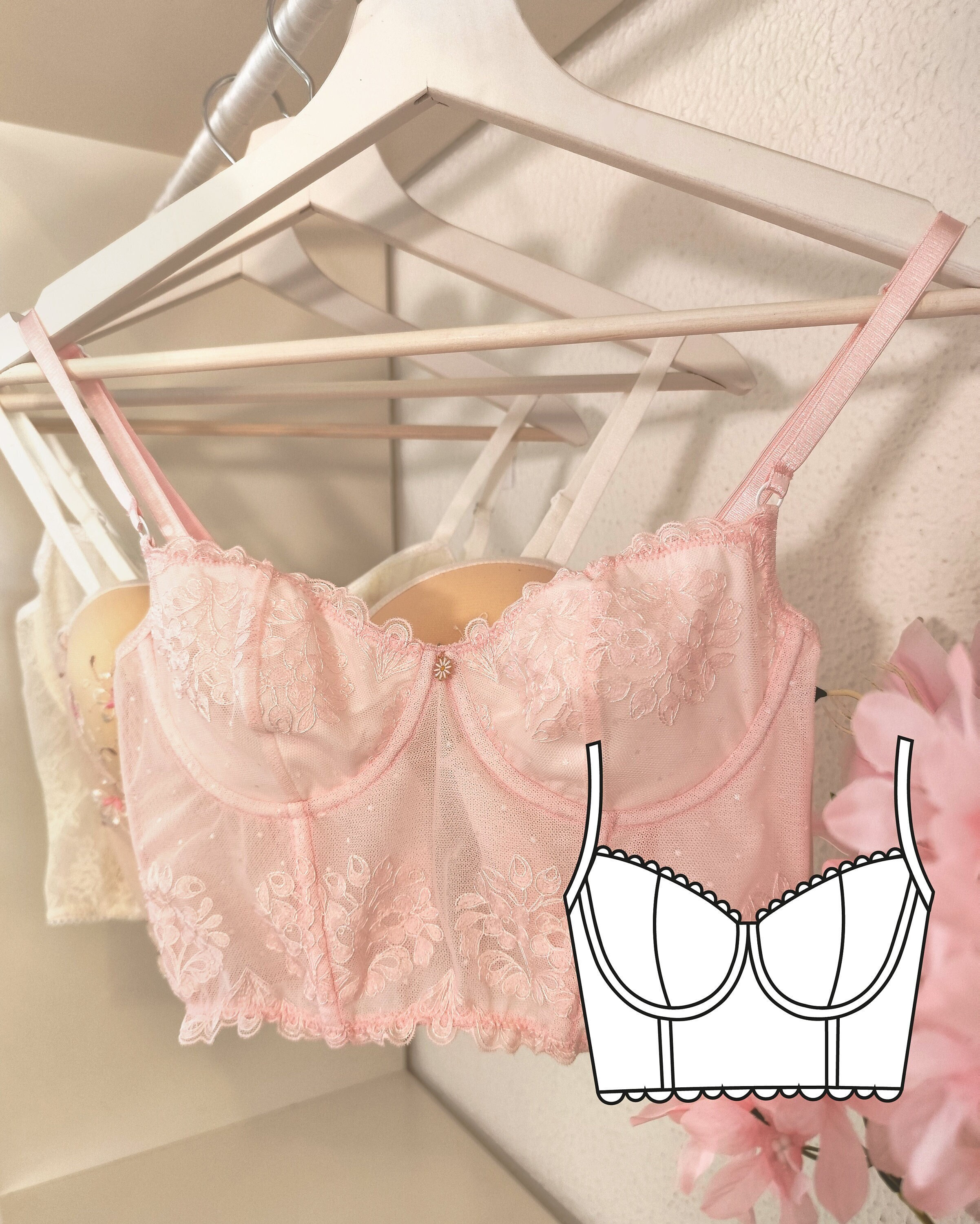 Pattern/bustier- Pattern/balconette Cup - Etsy