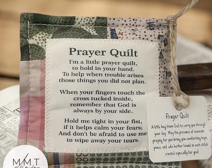 Mini Prayer Quilt Handmade Set of 5 3 - Etsy