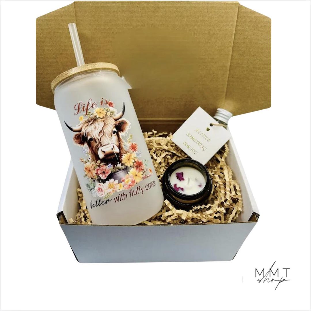 Highland Cow Gift for Cow Lovers Gift for Farmer Wifes Gift Set for Her ...