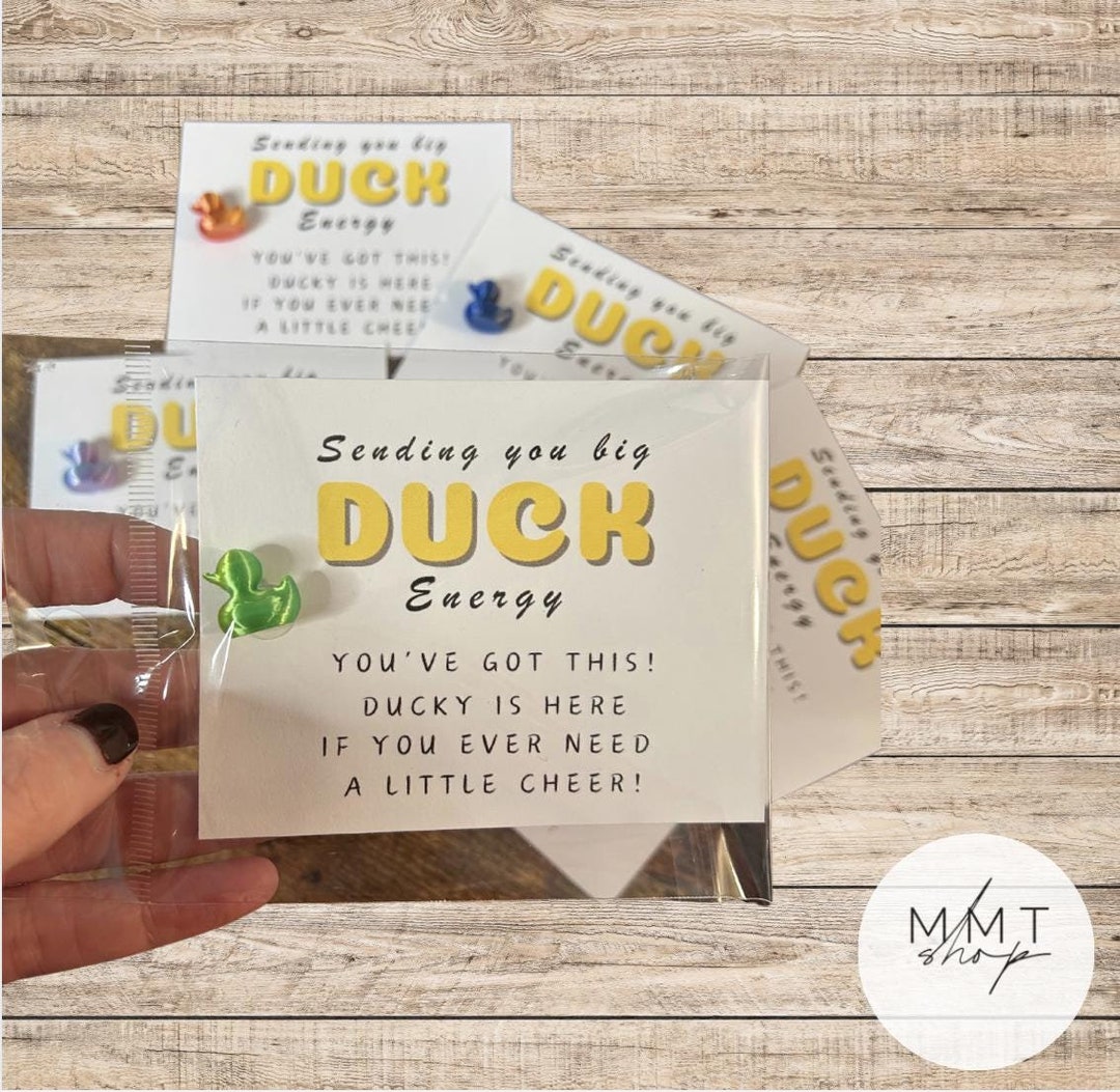3D Duck With Encouragement Card | Pocket Duck Gift for Kids & Friends ...