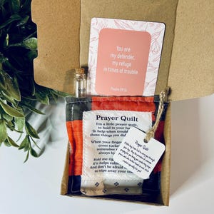 Handmade Prayer Quilt Gift Box | Faith Keepsake Set | Comfort and ...