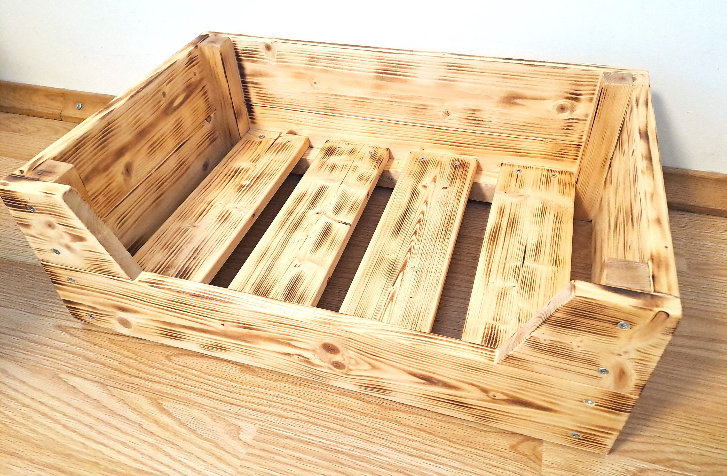 Wooden Dog Bed. Rustic Dog Bed. Rustic Cat Bed. - Etsy