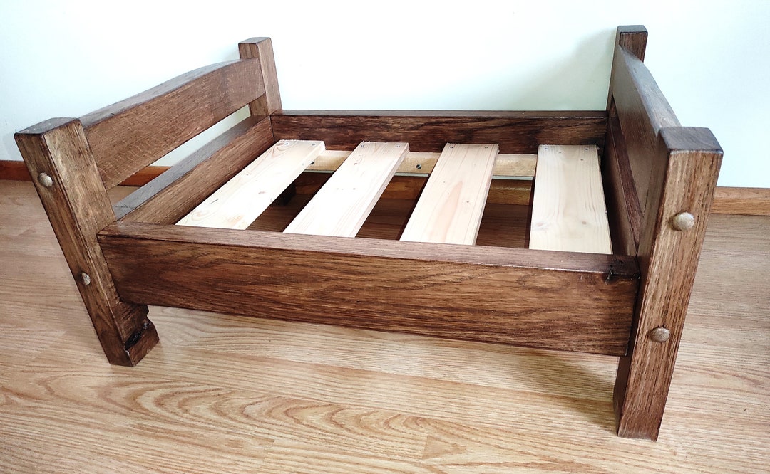 Handmade Oak Dog Bed: Solid Wood Pet Bed - Etsy