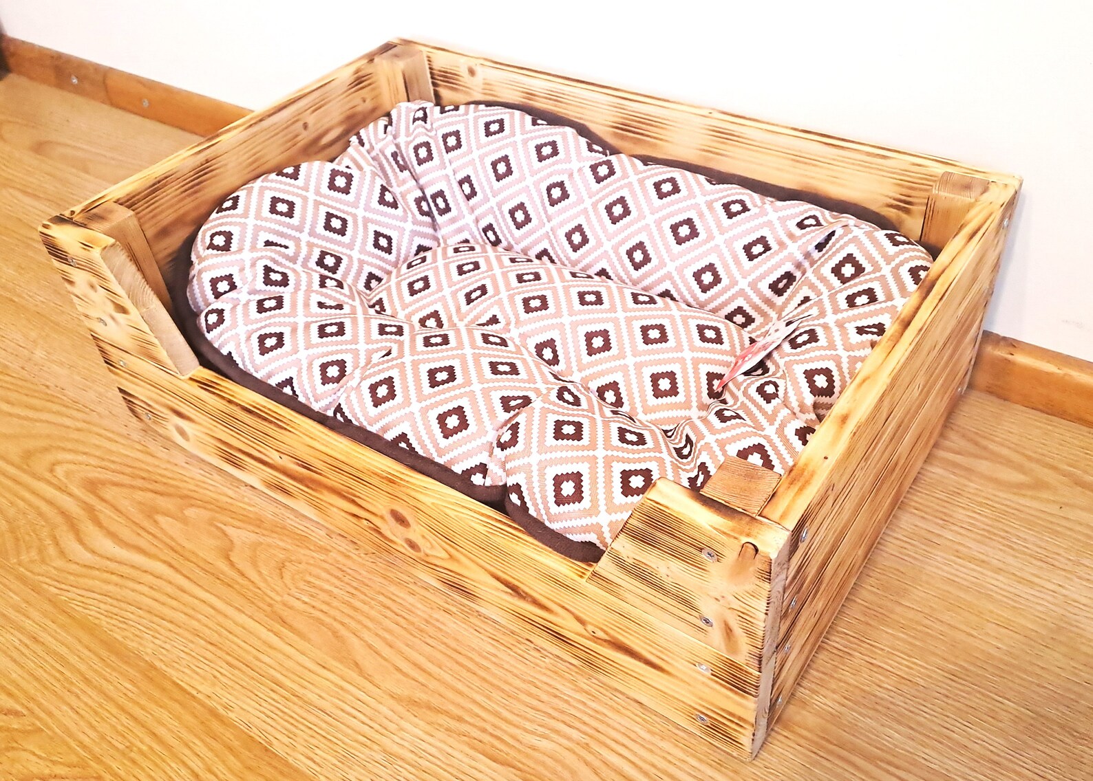 Wooden Dog Bed. Rustic Dog Bed. Rustic Cat Bed. - Etsy