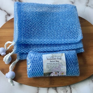 Mesh Soap Saver, Exfoliating Bag, Soap Bag, Scrub Pouch, Gentle Scrub ...
