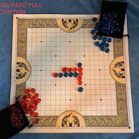 Premium Handcrafted Wooden Go Board Game Set: Perfect Gift for Strategy ...