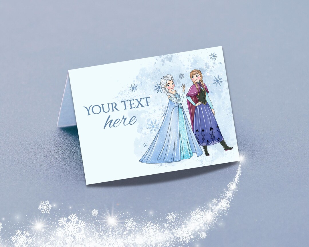 Frozen Food Labels, Printable Princess Tent Cards, Ice Princess ...