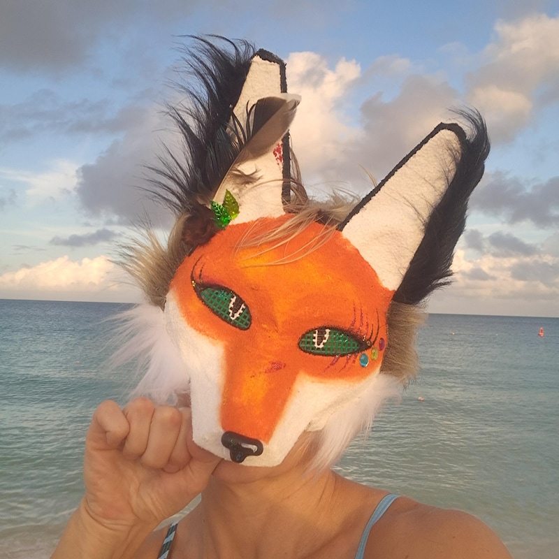 Therian Calico Cat Mask - Etsy