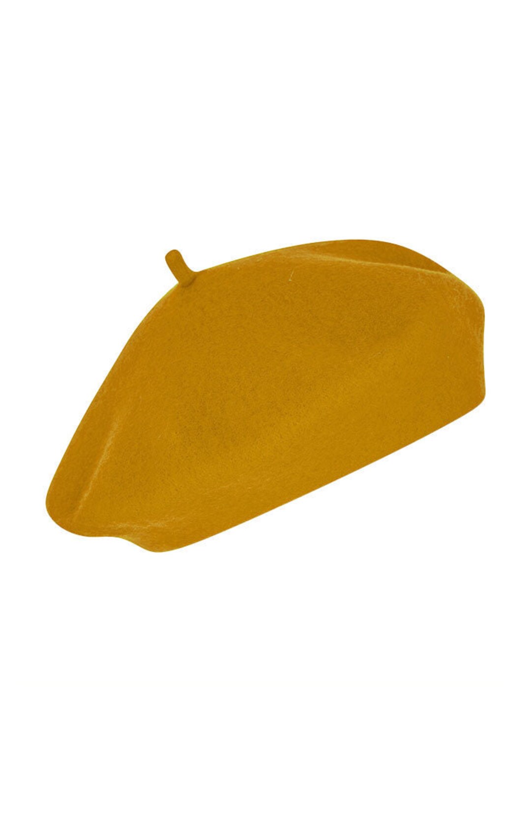 Pure Wool Beret Hat in Mustard - Etsy