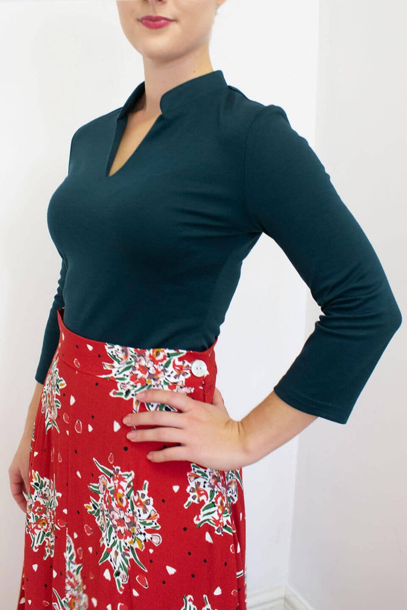 Maggie Top in Teal - Etsy