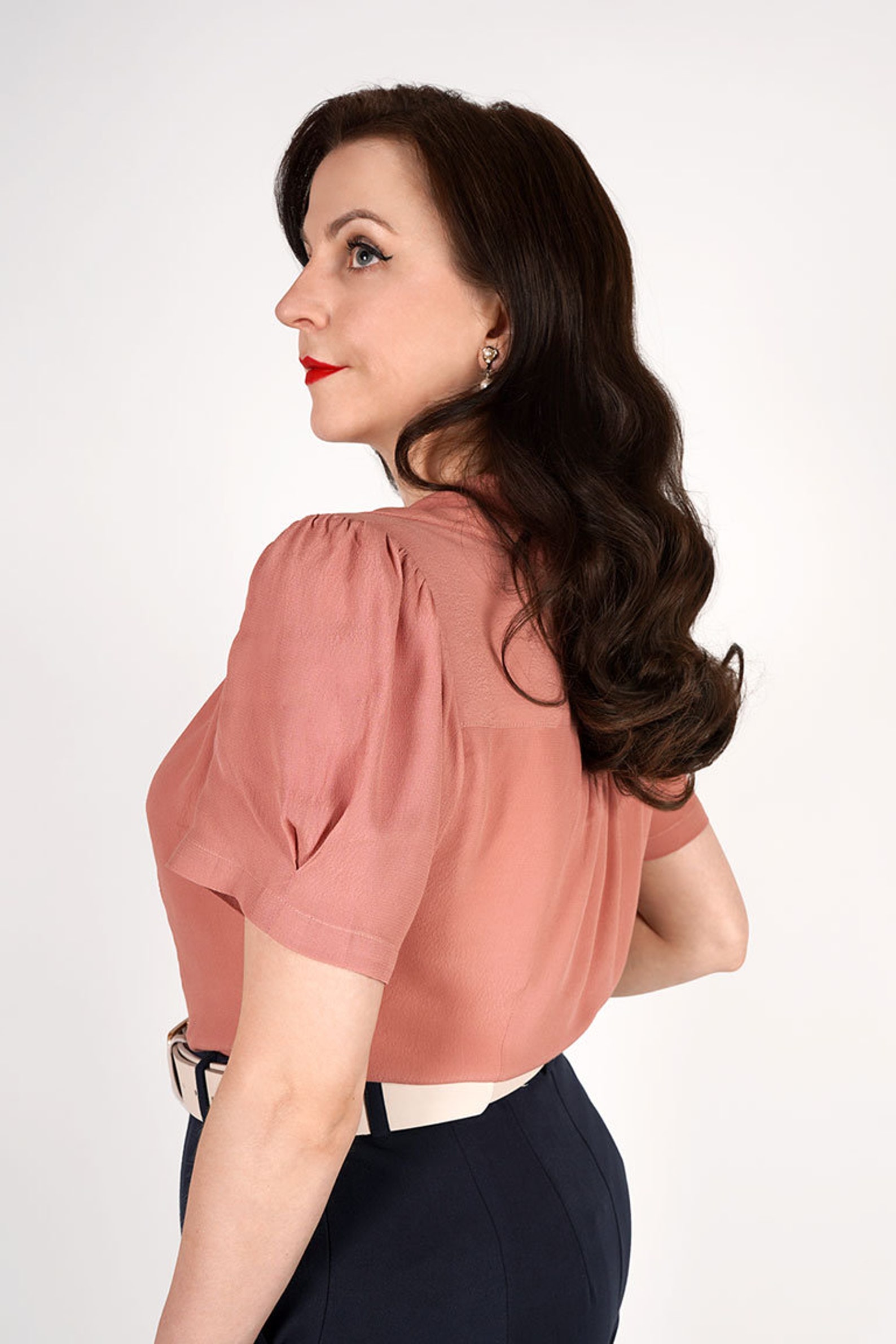 Gene Blouse in Rose - Etsy