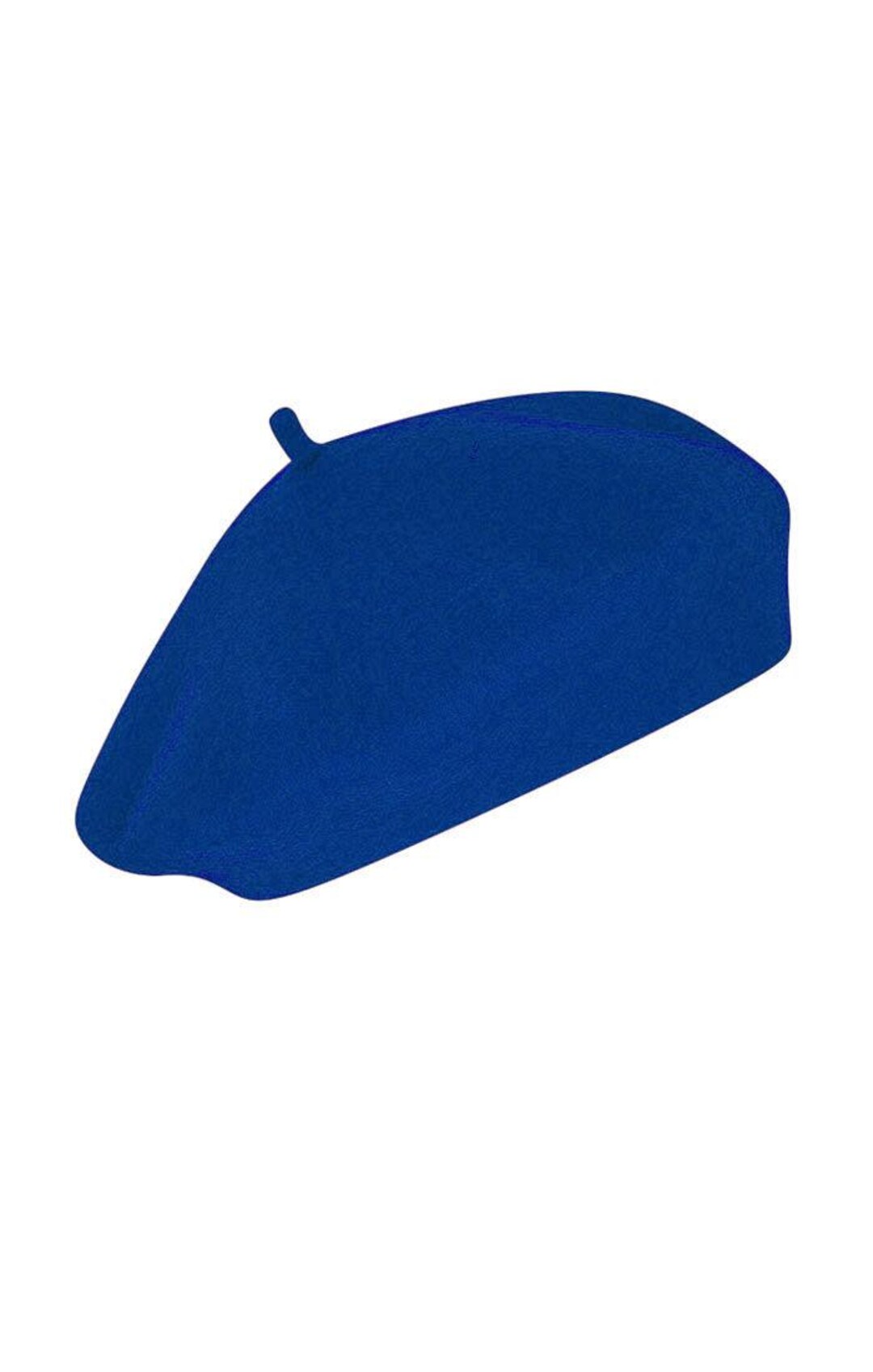 Pure Wool Beret Hat in Blue - Etsy