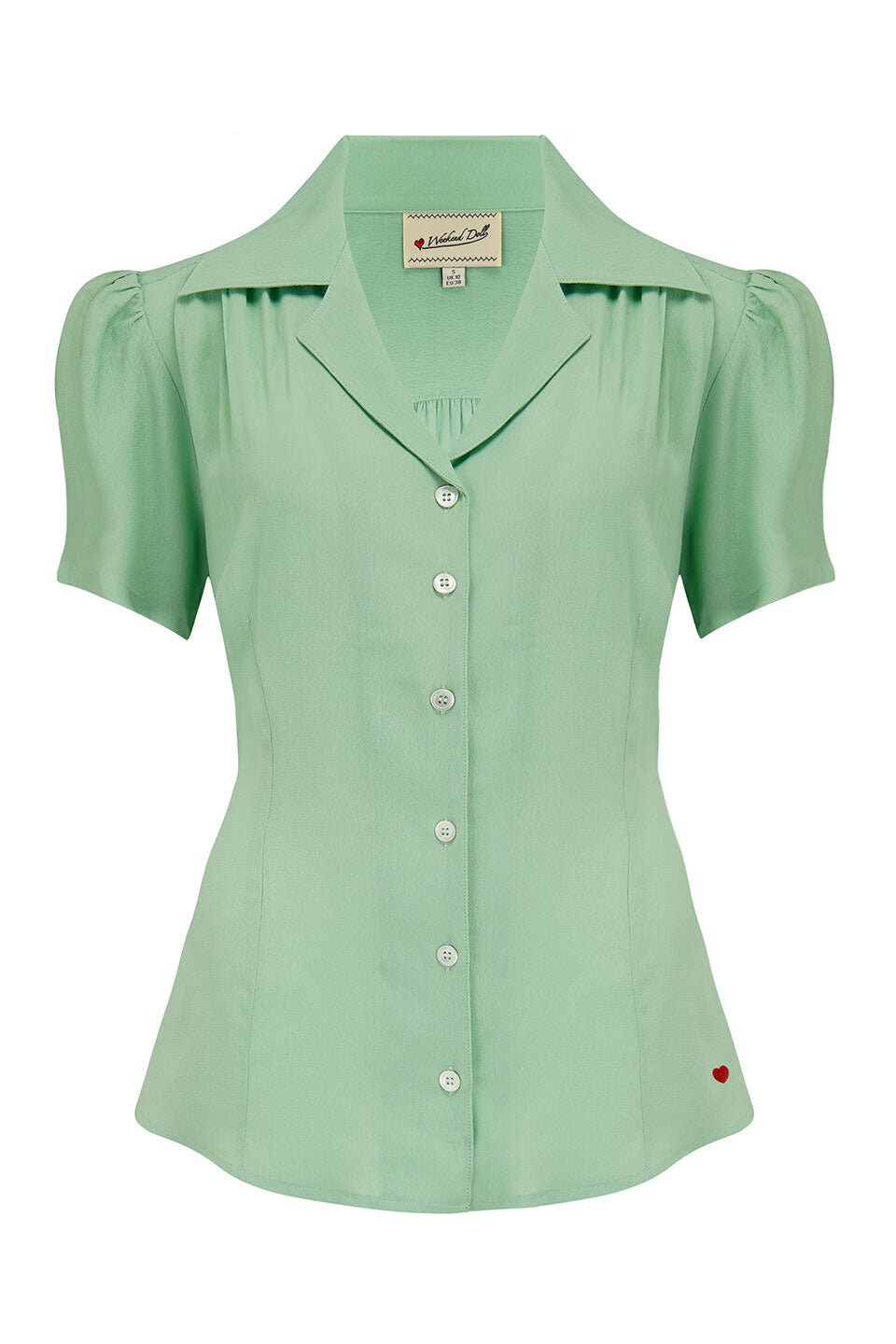 Gene Blouse in Mint Green - Etsy