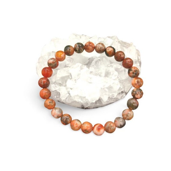 Rosophia Azeztulite 'stone of Heart' Bracelet 8 MM | Etsy