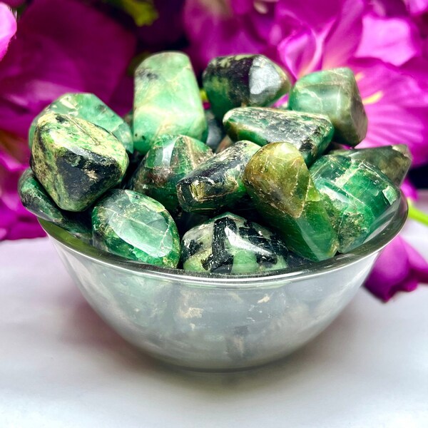 Tumbled Emerald - Etsy