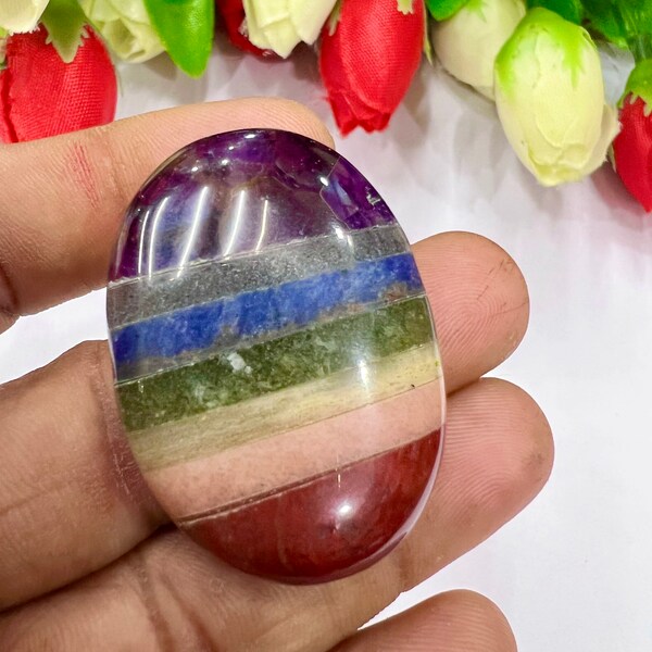 Rainbow Worry Stone - Etsy