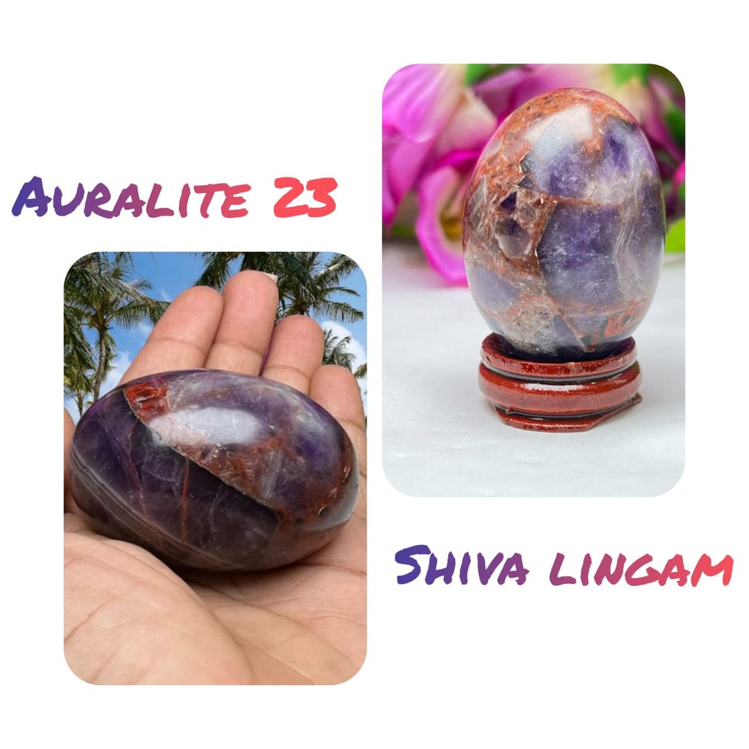 Auralite23 Stone Shiva Lingam Shape Stone 89 Gram 50 mm X 35 mm - Etsy ...