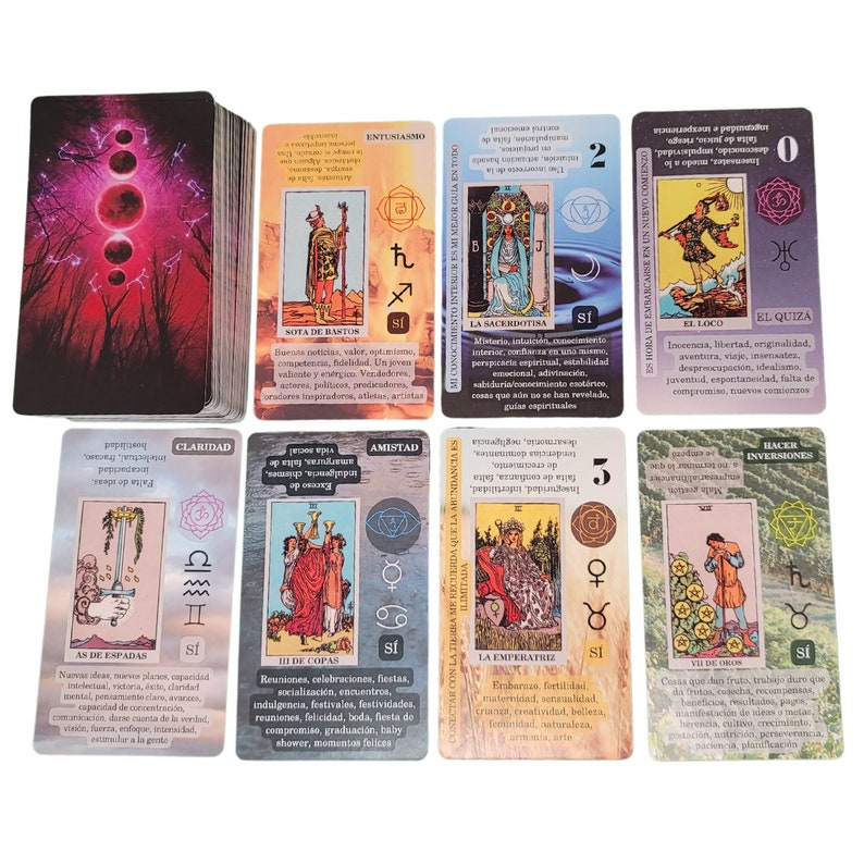 Tarot Principiante Español Cartas de Tarot con significado - Etsy España