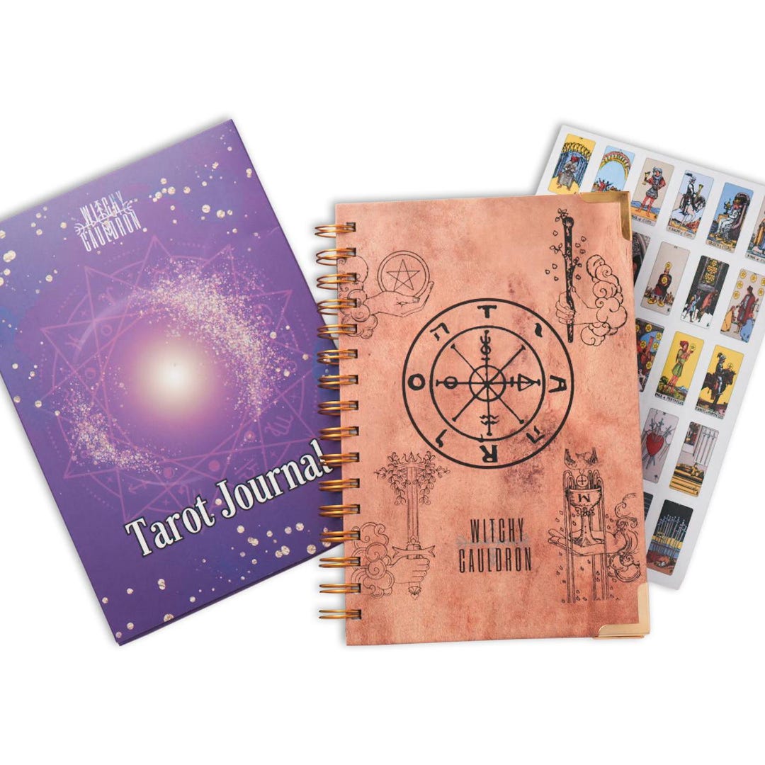 Daily Tarot Journal: Guided Tracker With Stickers & Planner - Hardcopy ...