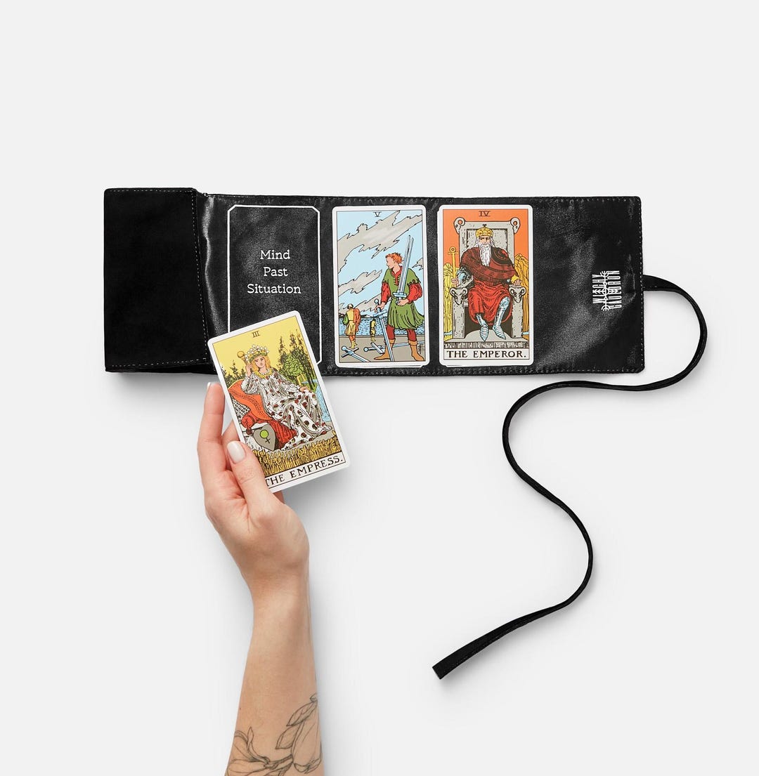 Deluxe Velvet Tarot Wrap With Divination Mat: Ultimate Card Protection ...