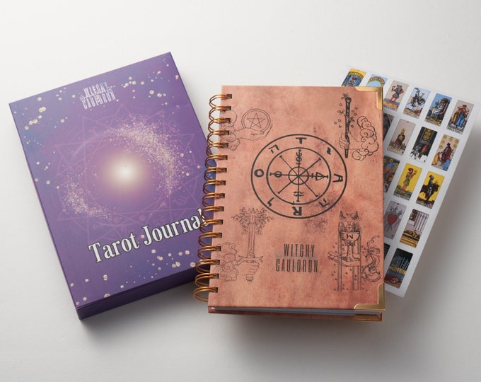 TAROT JOURNAL Tarot Stickers Tarot Planner Tarot Card Tracker 150 Page ...