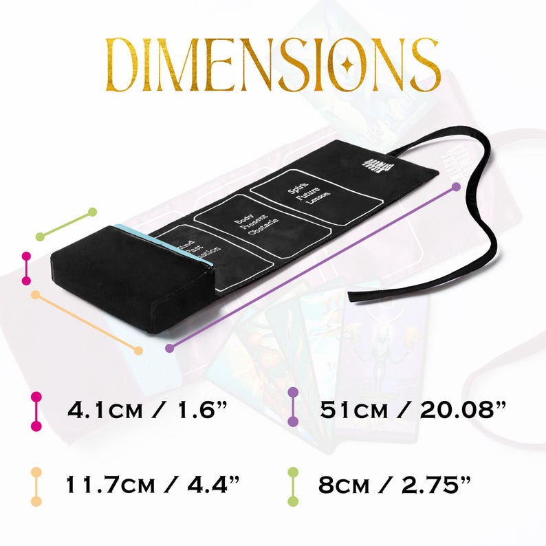 Deluxe Velvet Tarot Wrap With Divination Mat: Ultimate Card Protection ...
