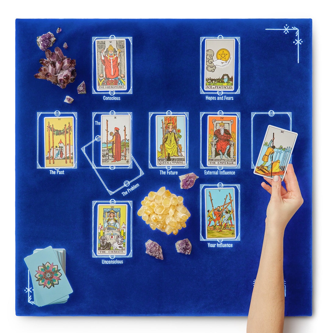 Witchy Cauldron Tarot Divination Table Cloth for Reading Cloth ...