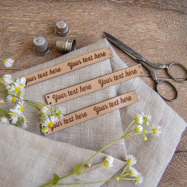 Custom Leather Label - Etsy