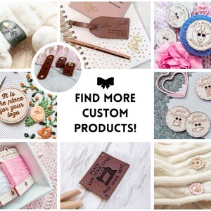 Personalize Folded Labels With Engraving, Custom Rivet Tag, Vegan ...