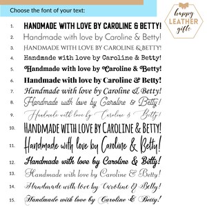 Custom Long Folded Rivet Label, Engraved Vegan Leather Custom Tag With ...