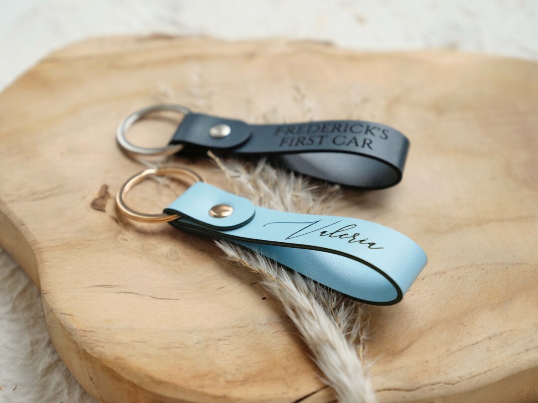 Custom Loop Keychain With Your Text, Personalized Keychain From ...