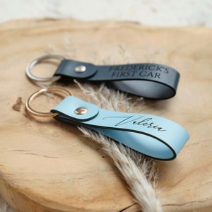 Custom Loop Keychain With Your Text, Personalized Keychain From ...
