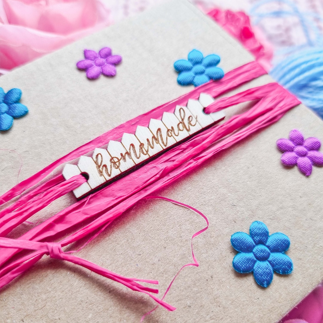 Wooden Fence Tag: Homemade Sewing Label, Knitting Tag - Etsy