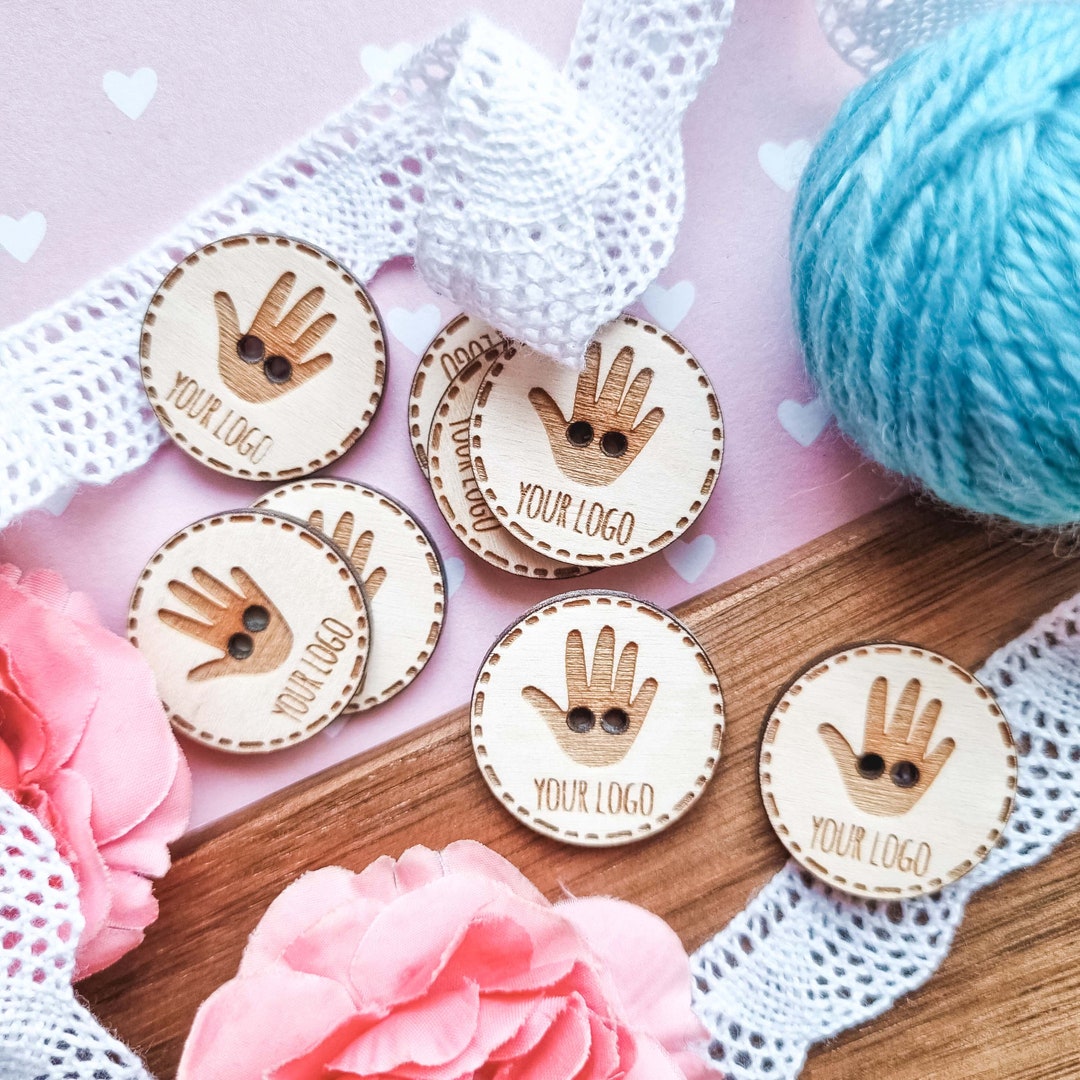 Custom Wooden Buttons With Your Logo, Personalize Buttons From Wood ...