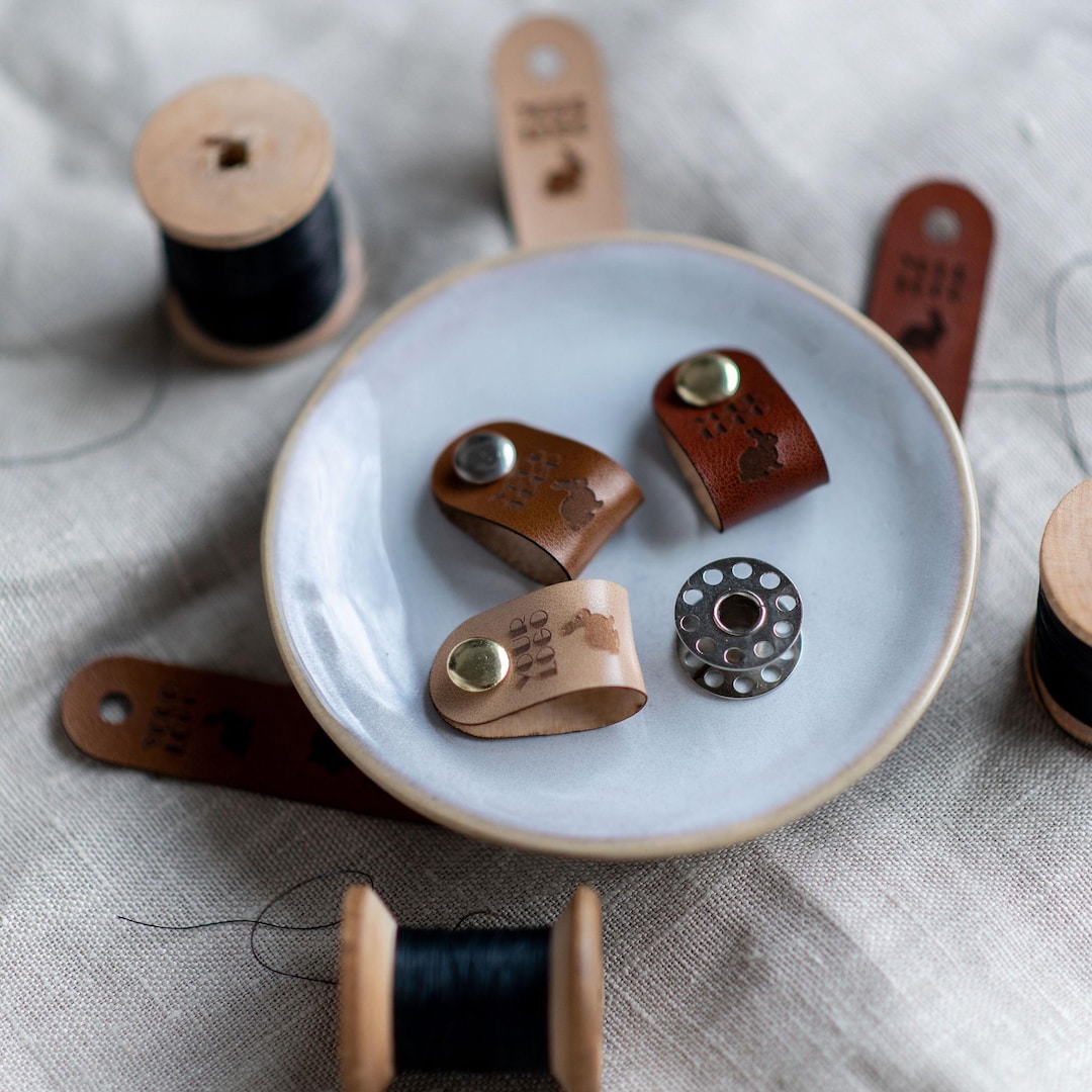 Personalized Faux Leather Rivet Labels: Custom Logo Tags With Your Text ...