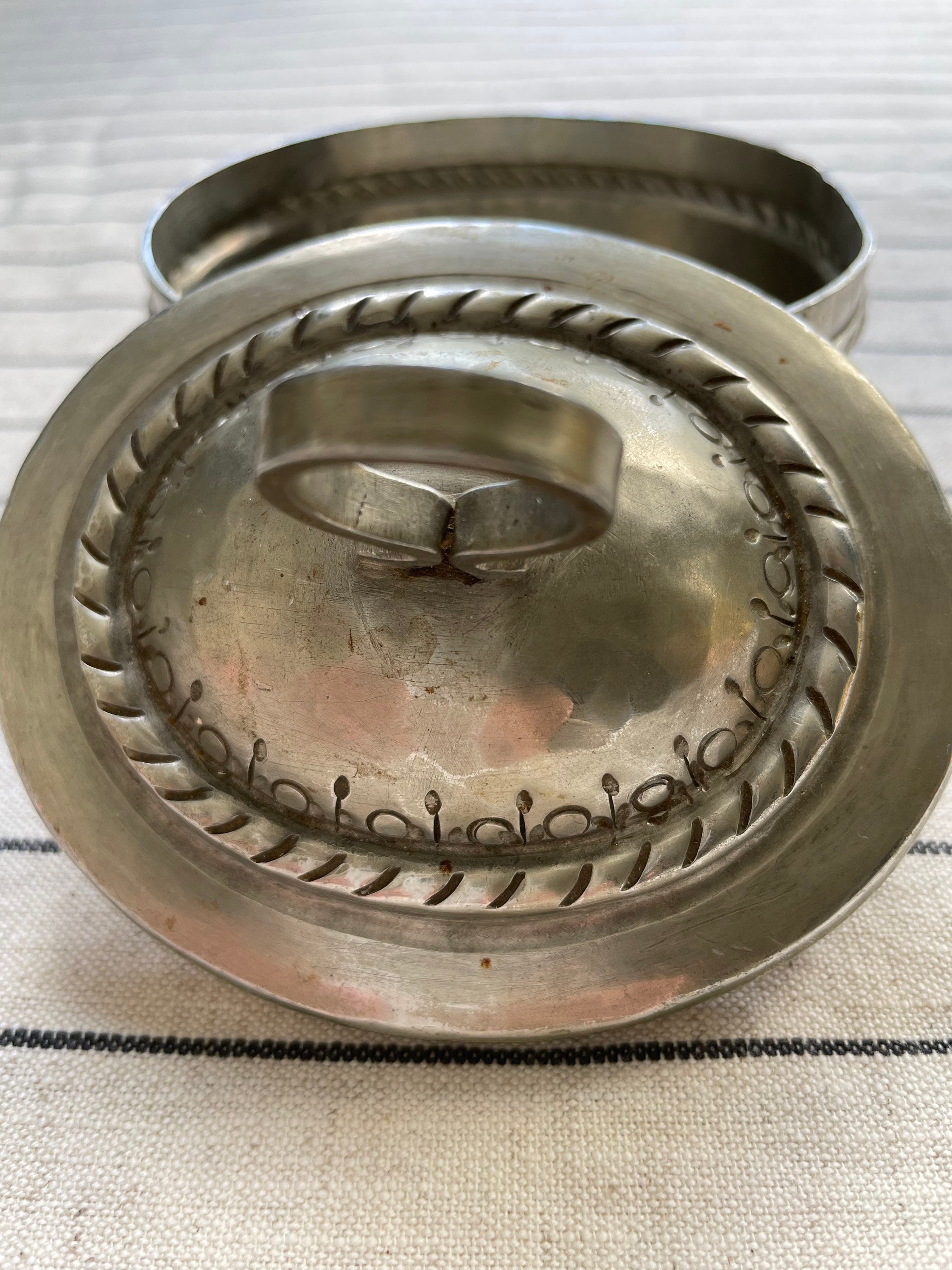 Vintage Metal Box With Lid / Handmade / Scandinavian Metal | Etsy