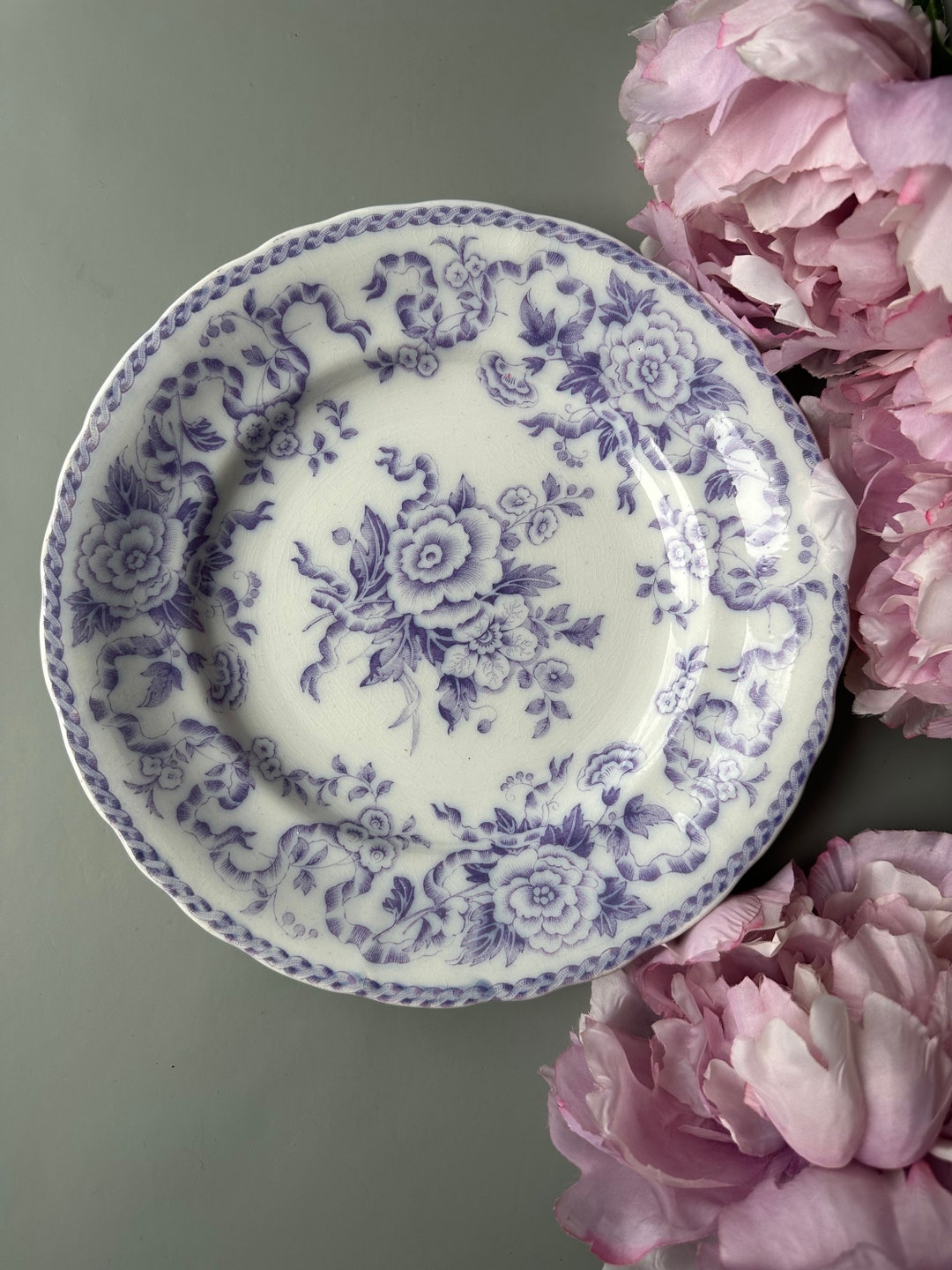 Antique 1860s Swedish Rörstrand Ironstone Plate / GÖSTA Pattern 1866 ...